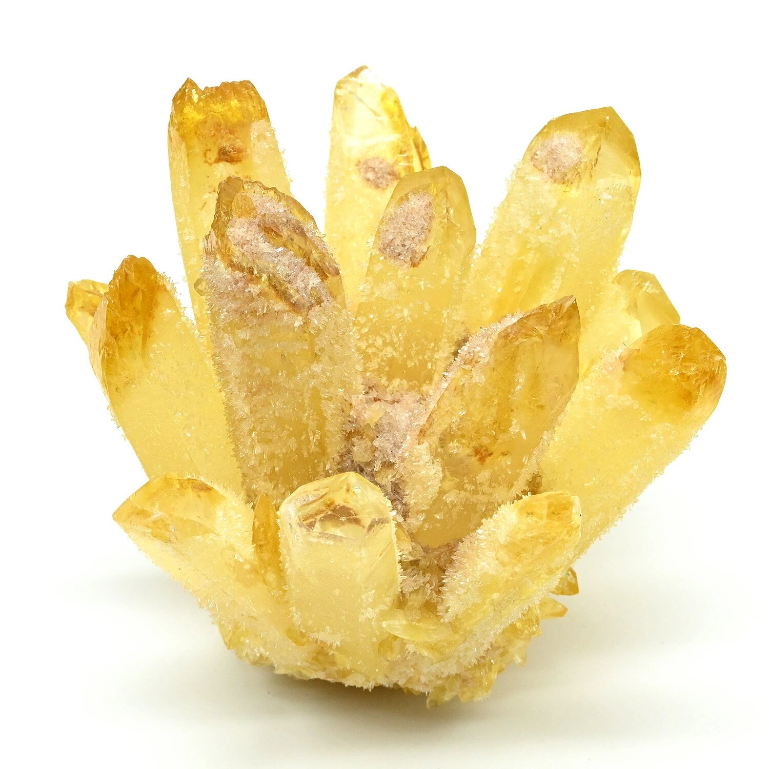 Кристаллическое образование желтого кварца 103*95*87мм, 496г .