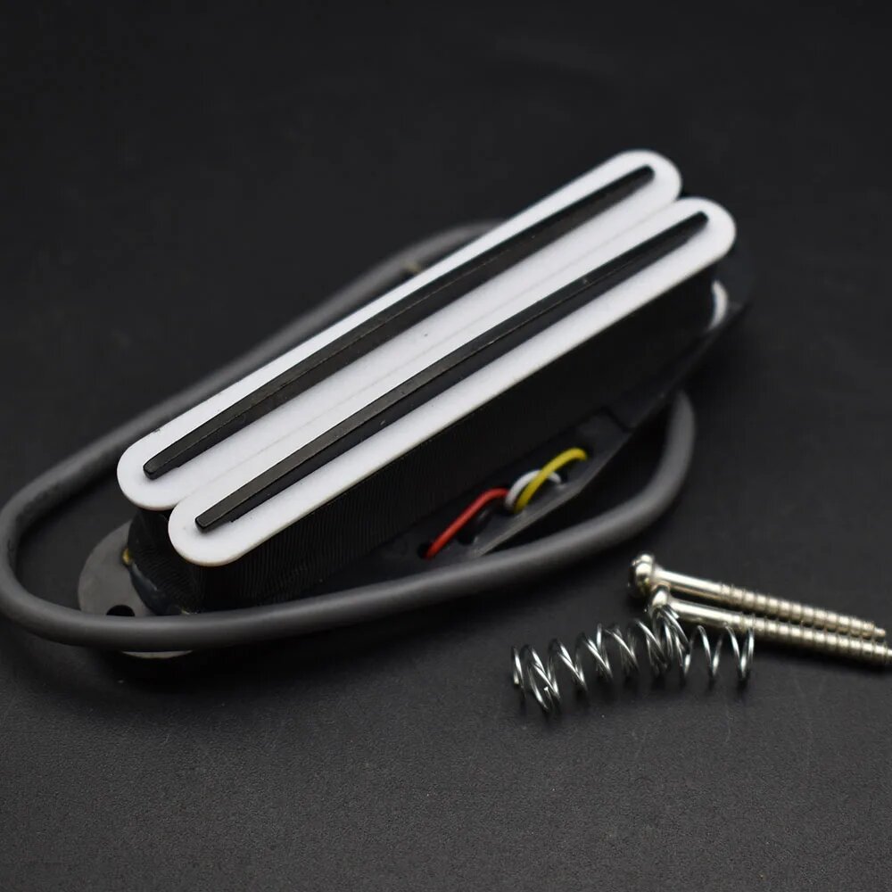 Гитарный звукосниматель IFUNPLAY хамбакер 4 провода Черный, whit with black