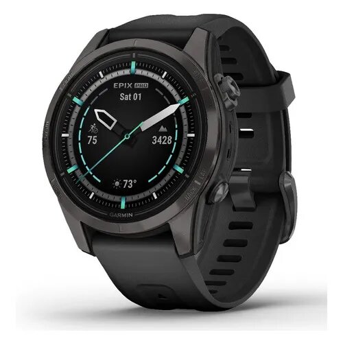 Смарт-часы Garmin Epix Pro Gen 2 Sapphire, 30.4мм, 1.2", черный/черный [010-02802-15]