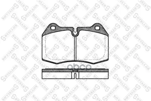 441 00=FDB998 ! колодки дисковые п BMW E38 2.8-3.5/2.5TDs 95-01/E31 4.0-5.6 94-99 Stellox арт. 452000SX