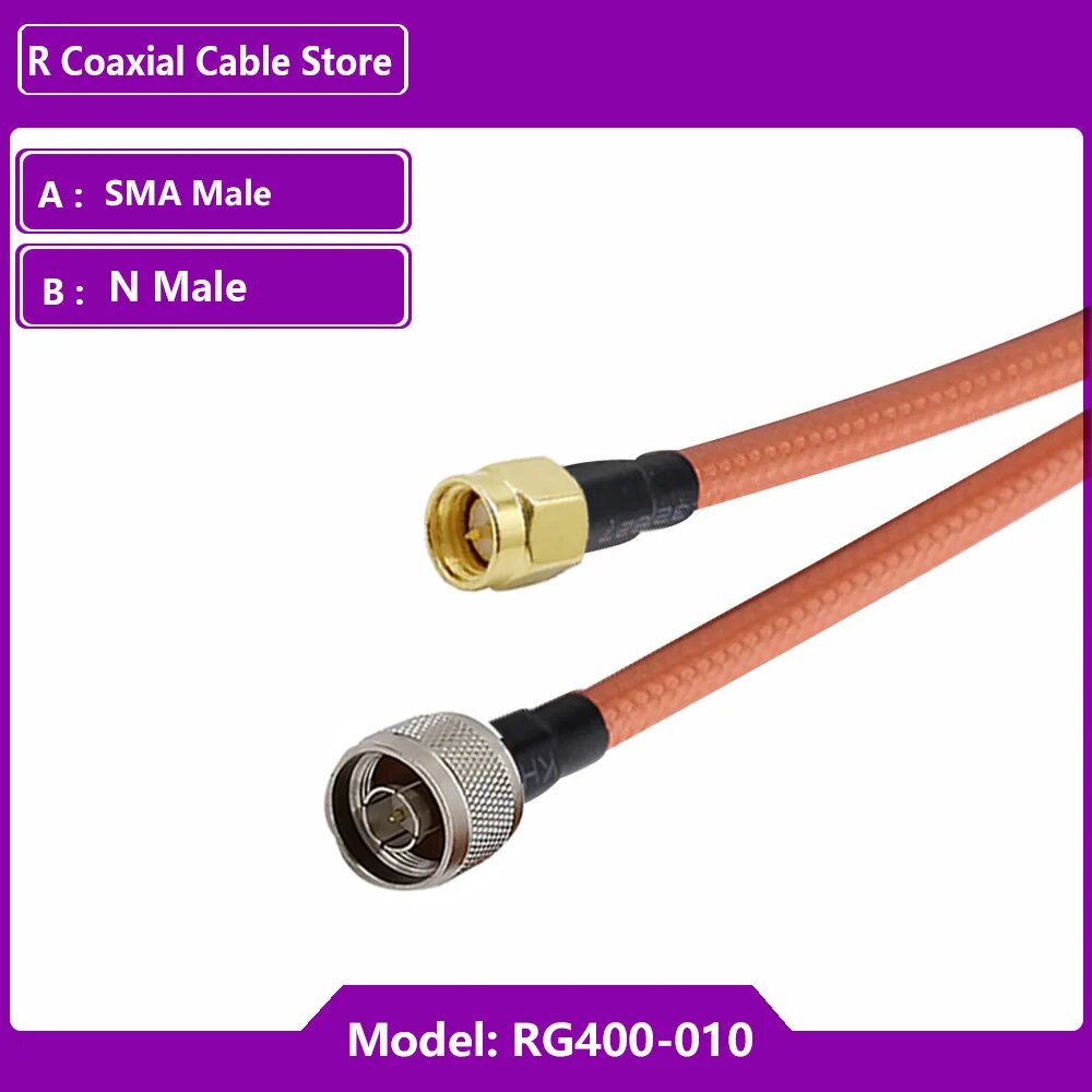 RF коаксиальный кабель RG400 SMA-N 50 Ом 15-500 см 30CM, SMA M to N M