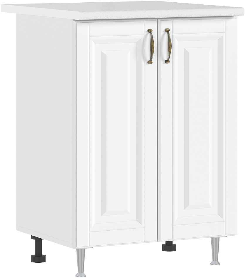 Стол кухонный Престиж ШН600 (490) цвет Браш Вайт столешница Антарес