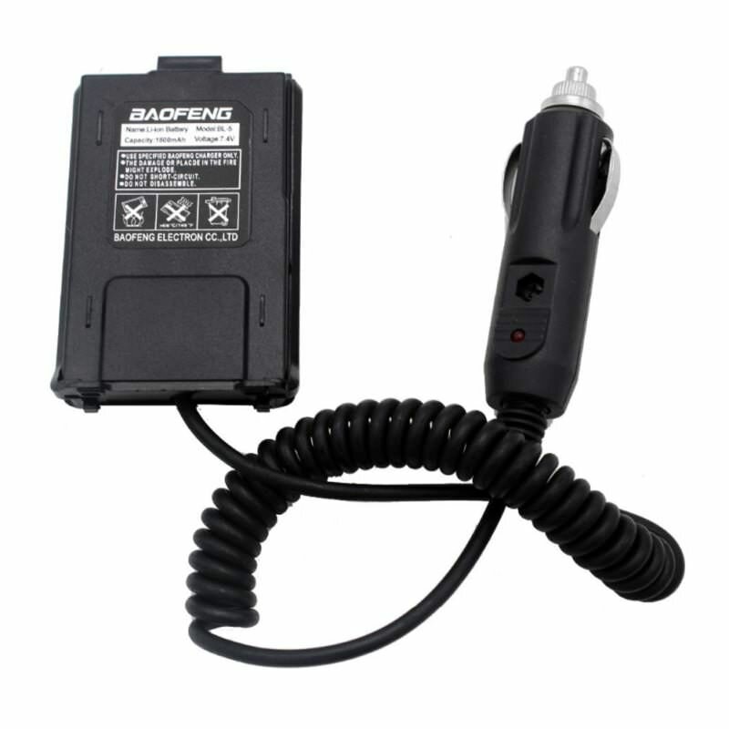 Адаптер питания от прикуривателя для рации Baofeng UV-5R, DM-5R