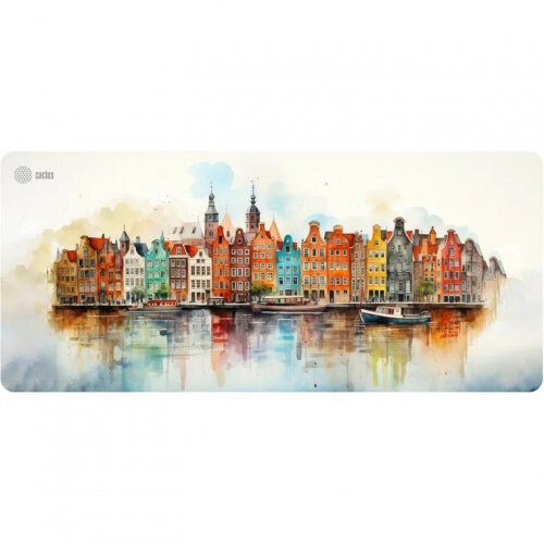 Коврик для мыши Cactus Amsterdam рисунок 900x400x3мм (CS-MP-PRO12XXL)