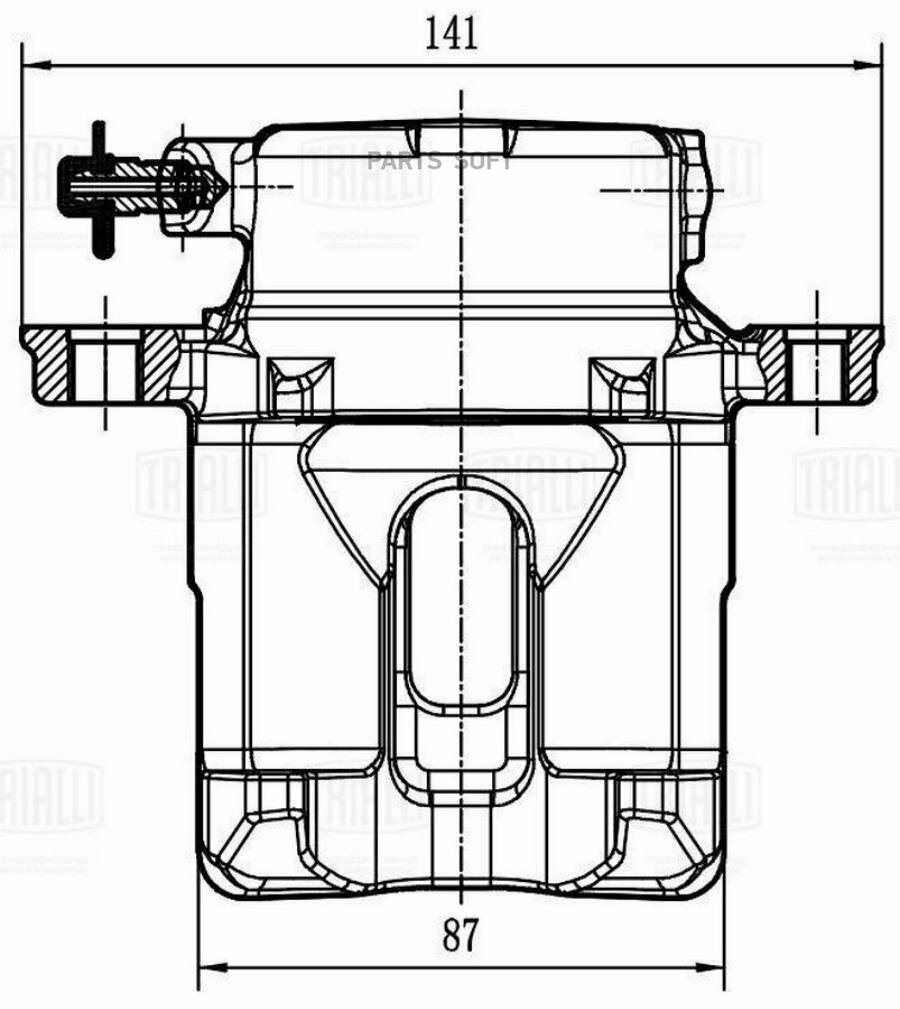 TRIALLI CF-212102 Суппорт торм. для а/м Suzuki Grand Vitara (98-)/Vitara (96-) перед. прав. d=57мм (CF 212102) ()