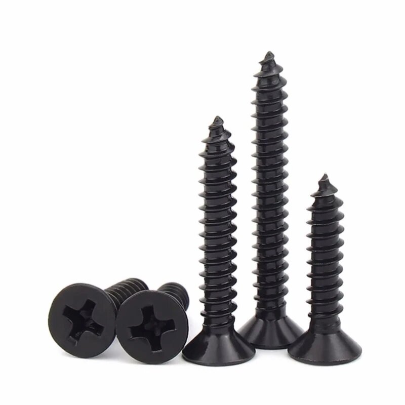 Саморезы DUTRIEUX M1-M5 черные M2.3, 16mm 100pcs