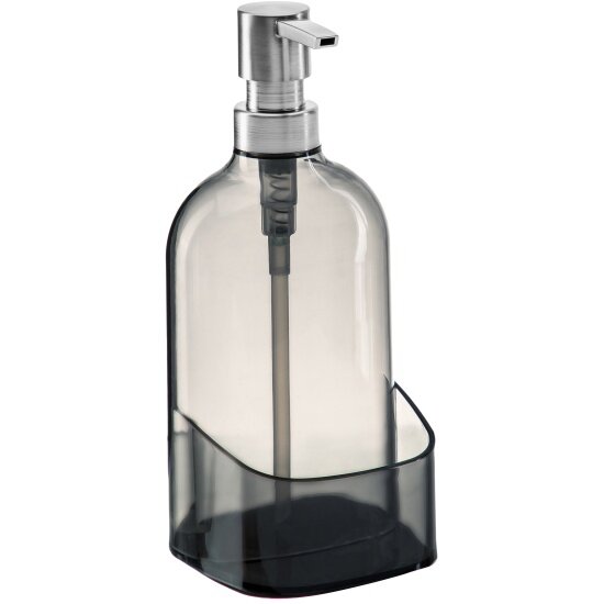 Диспенсер Elan Gallery "Серый" 9,5*9,5*21 см 600 мл, с нескользящей поверхностью