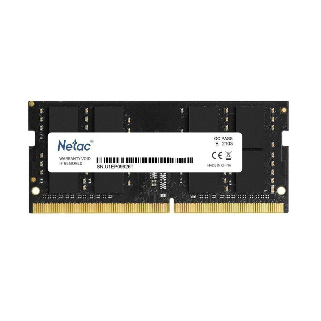 Оперативная память Netac NTBSD4N32SP-08, 8 ГБ, DDR4, 3200MHz, SO-DIMM (OEM)