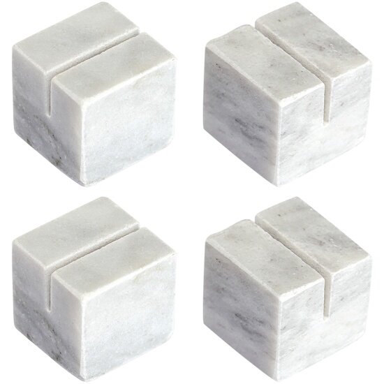 Набор держателей для именных карт Liberty Jones Marm белый мрамор, 4 шт. (LJ0000330)