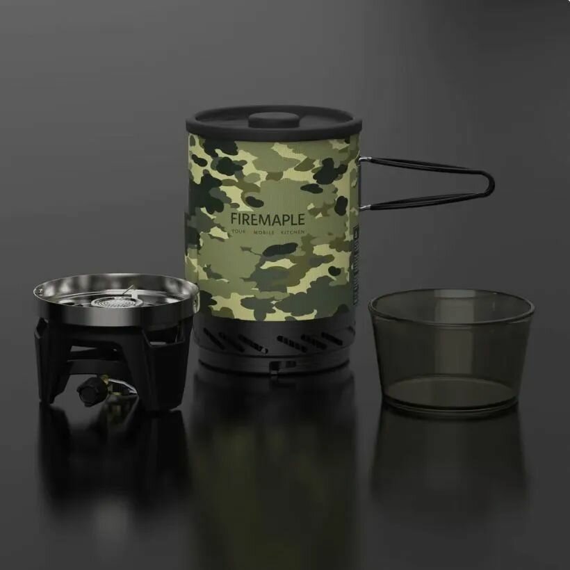 Система приготовления пищи Fire Maple Star X1 в камуфляжном исполнении, подходит для отдыха на природе