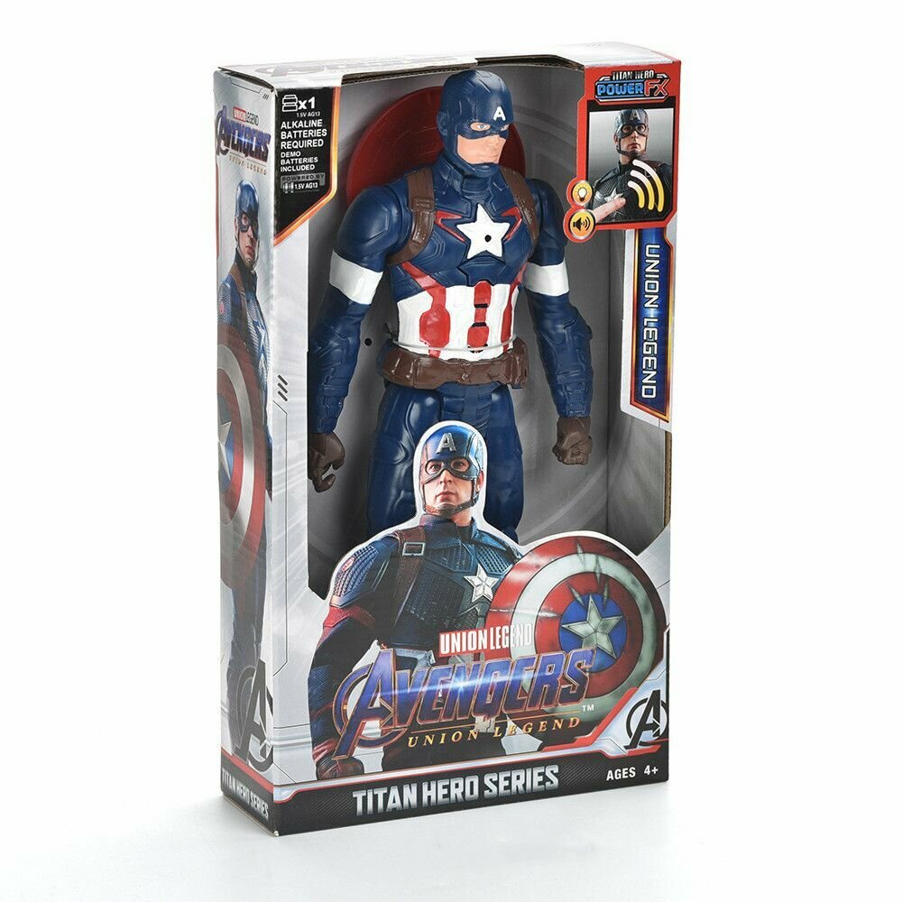 Фигурка Супер-Героя Мстители "Капитан Америка", 30см