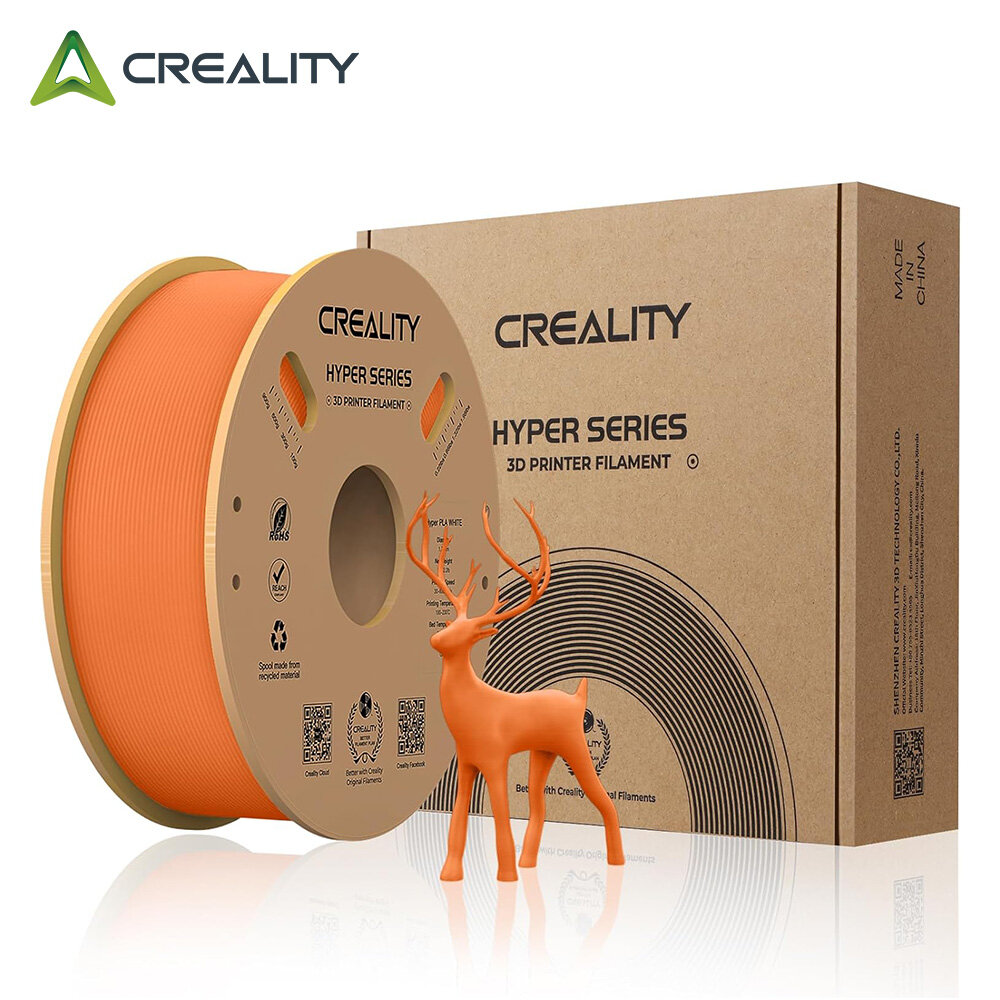 Филамент Creality Hyper Series PLA plastics 3D Printing 1kg оранжевый цвет