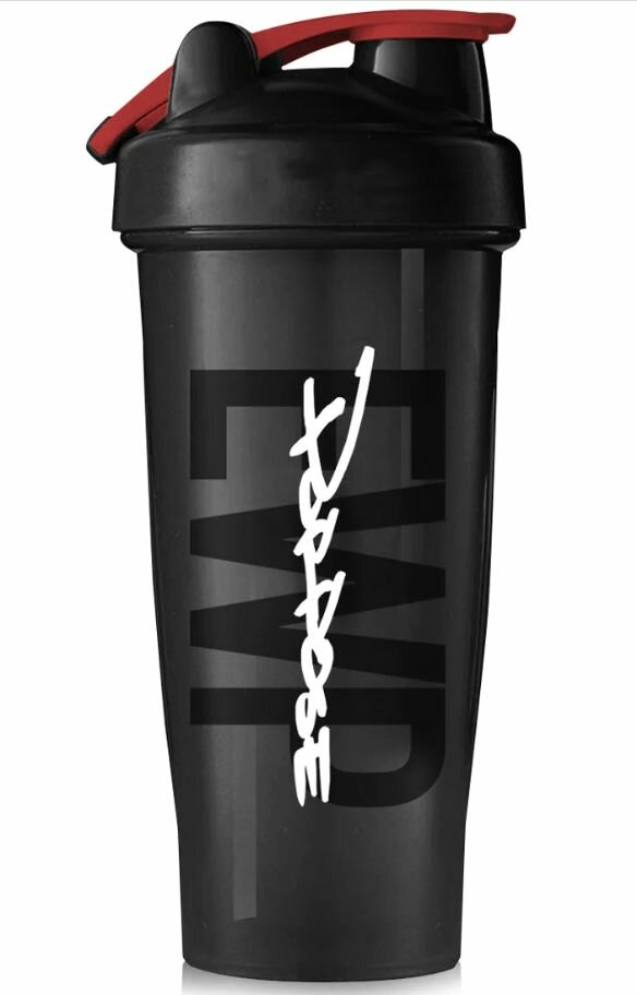 Шейкер с шариком (венчиком) (700 мл) (Черный) (Run Everything Labs)