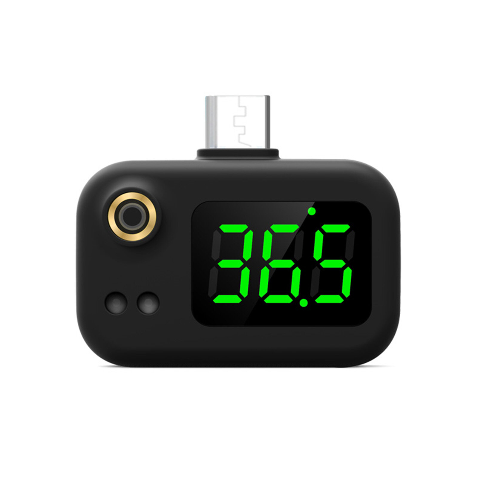 Телефонный термометр USB Smart Portable Quick Start Mobile Thermometer Black