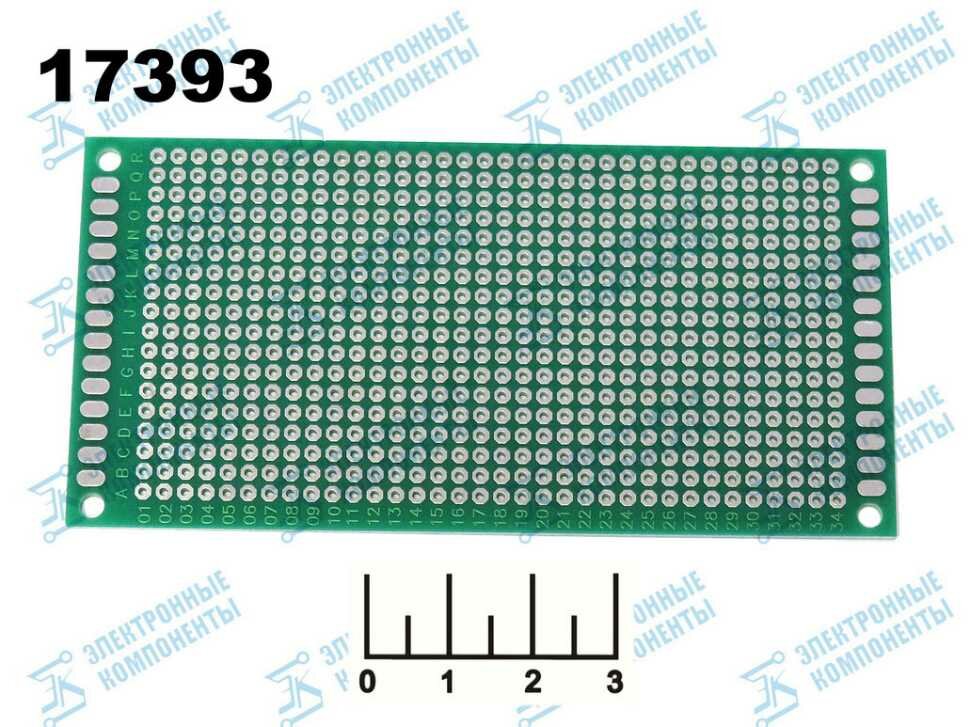Плата макетная 50*100мм О/С (2.54мм) №226