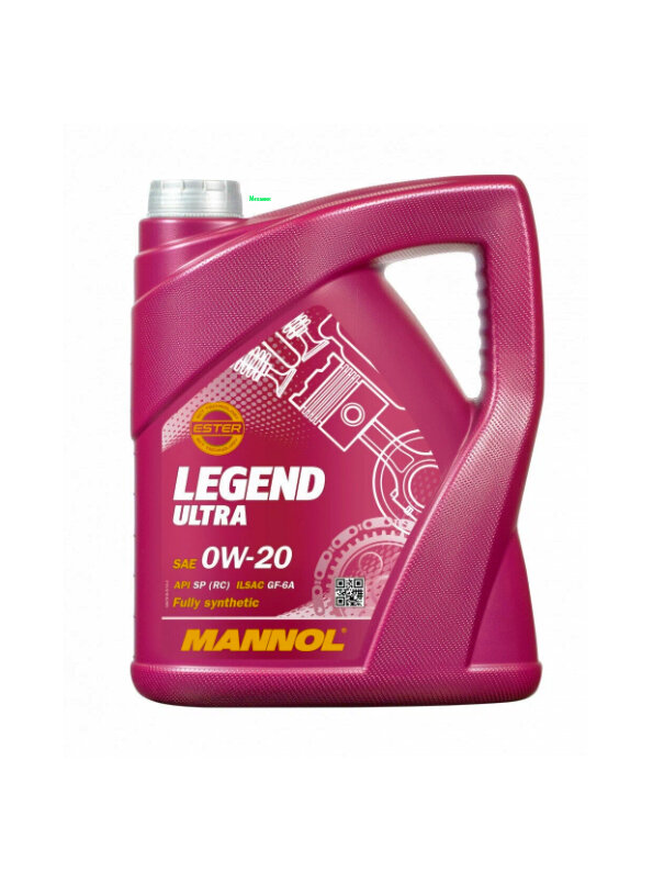 Масло моторное Mannol Legend Ultra 0W-20 4 л, синтетическое, для разных типов авто