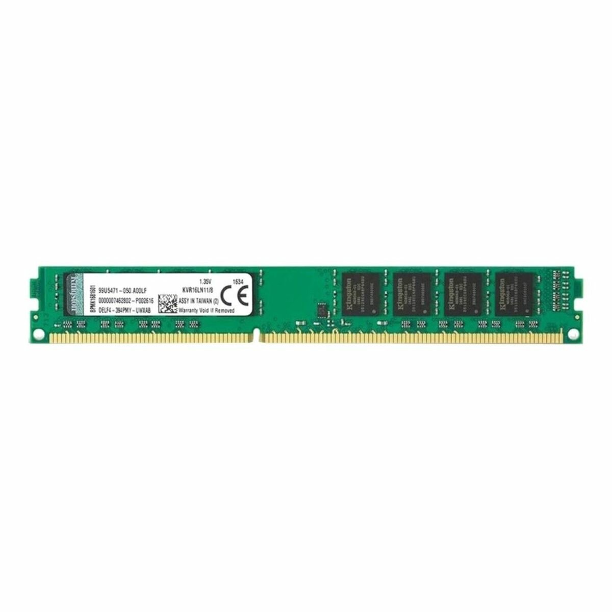 Оперативная память Kingston DDR3L DIMM 8Gb 1600МГц CL11 (KVR16LN11/8WP) (1602655)