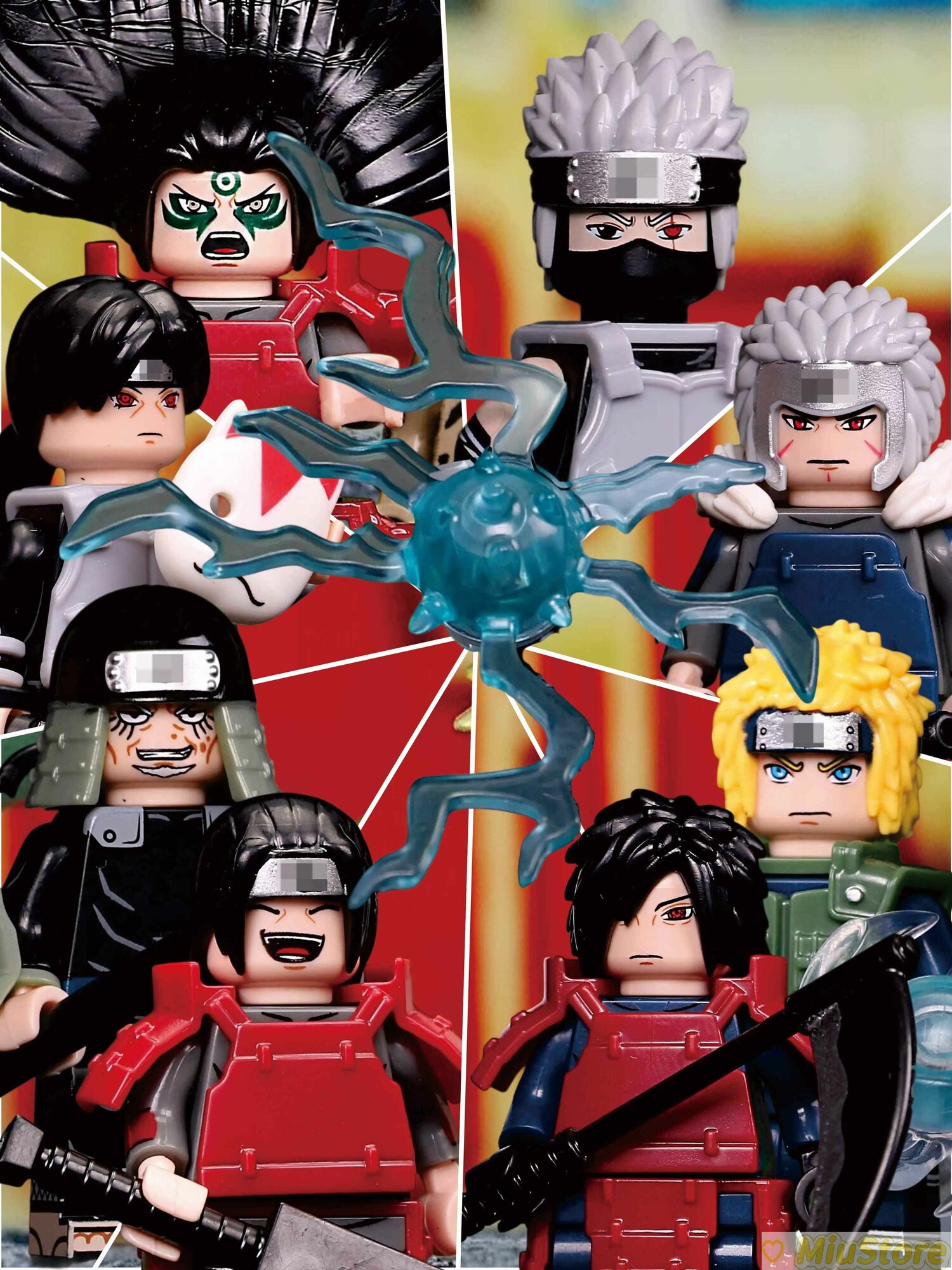 Naruto/Набор игрушек минифигурки аниме Наруто 8 шт/солдатики для мальчиков набор/аниме фигурки