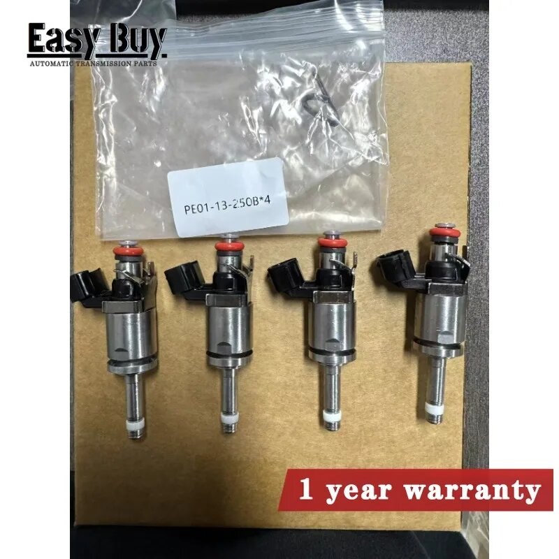 4 шт. PE01-13-250B топливные форсунки подходят для Mazda 3 CX-5 13-16 2.0L