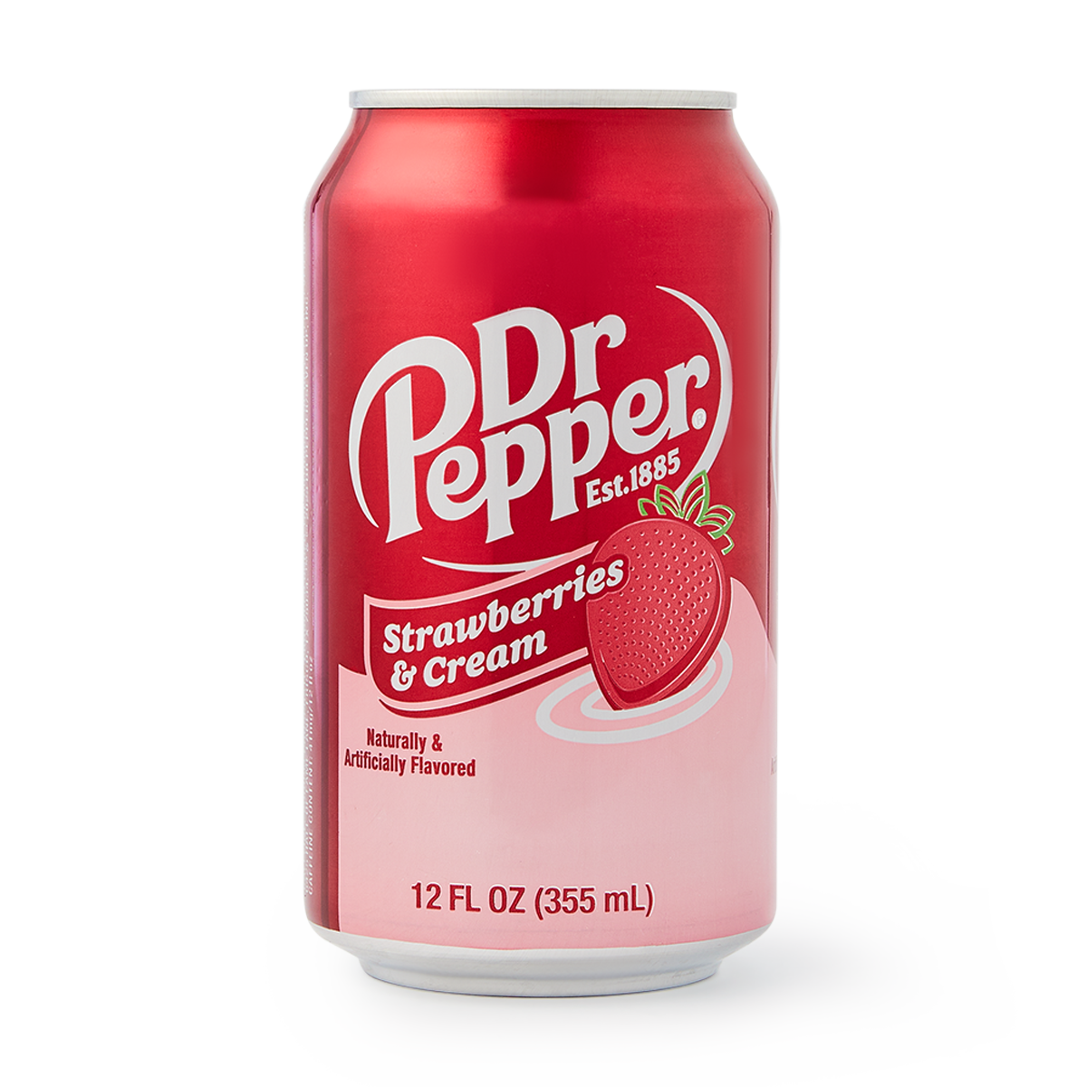 Напиток Dr. Pepper "Клубника со сливками", газированный, в металлической банке, 0,355 л