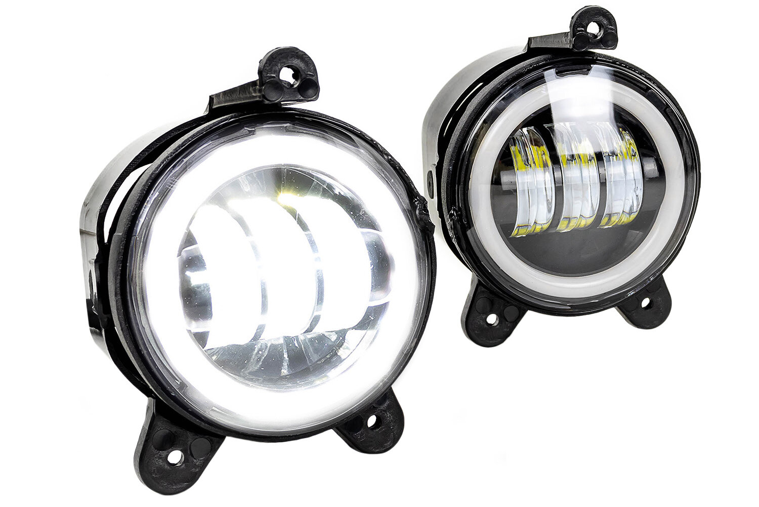 ПТФ светодиодные Эконом 46W, 2600lux с кольцом ДХО на Лада Приора, Шевроле Нива с 2009 г. в, Лада Нива 2123, ГАЗ Газель