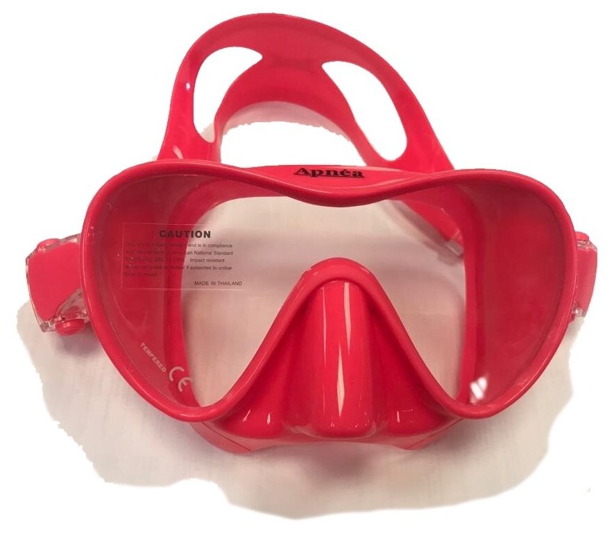 Маска OKDIVE F1, Frameless, моностекло, безрамочная, розовая