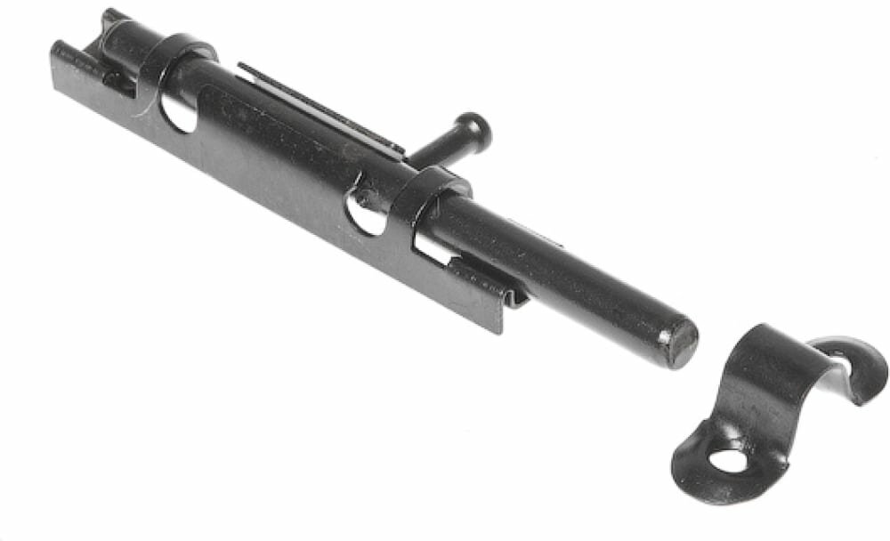 Шпингалет STARFIX SMP-67850-1, накладной, металл, черный, 82мм