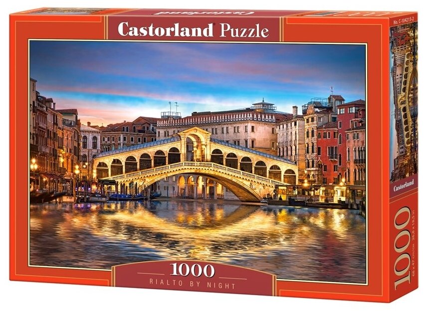 Пазл Castorland 1000 деталей: Мост Риальто ночью