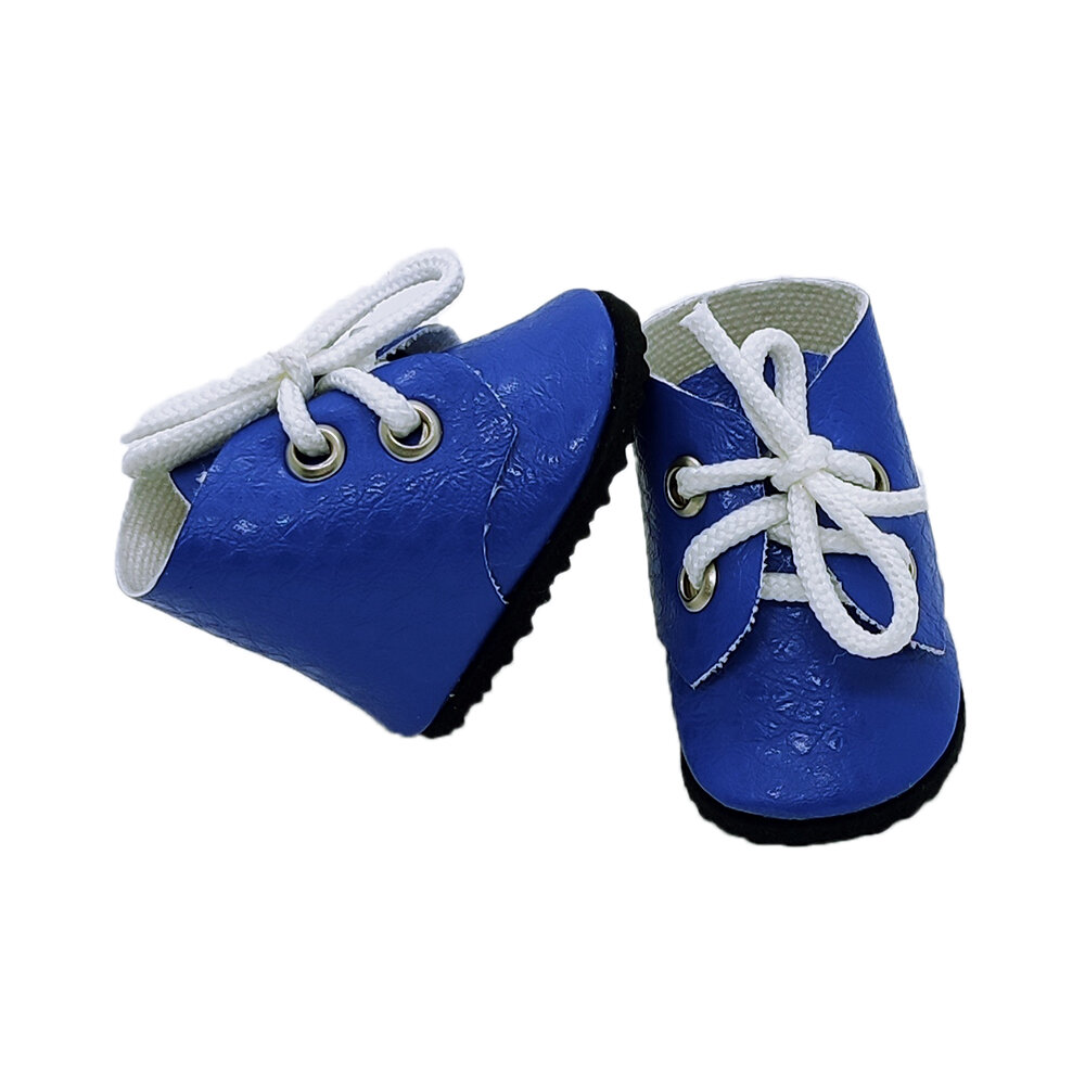 HobbyBe 102 Ботиночки для кукол 5 см Синие - практичные аксессуары для гардероба кукол