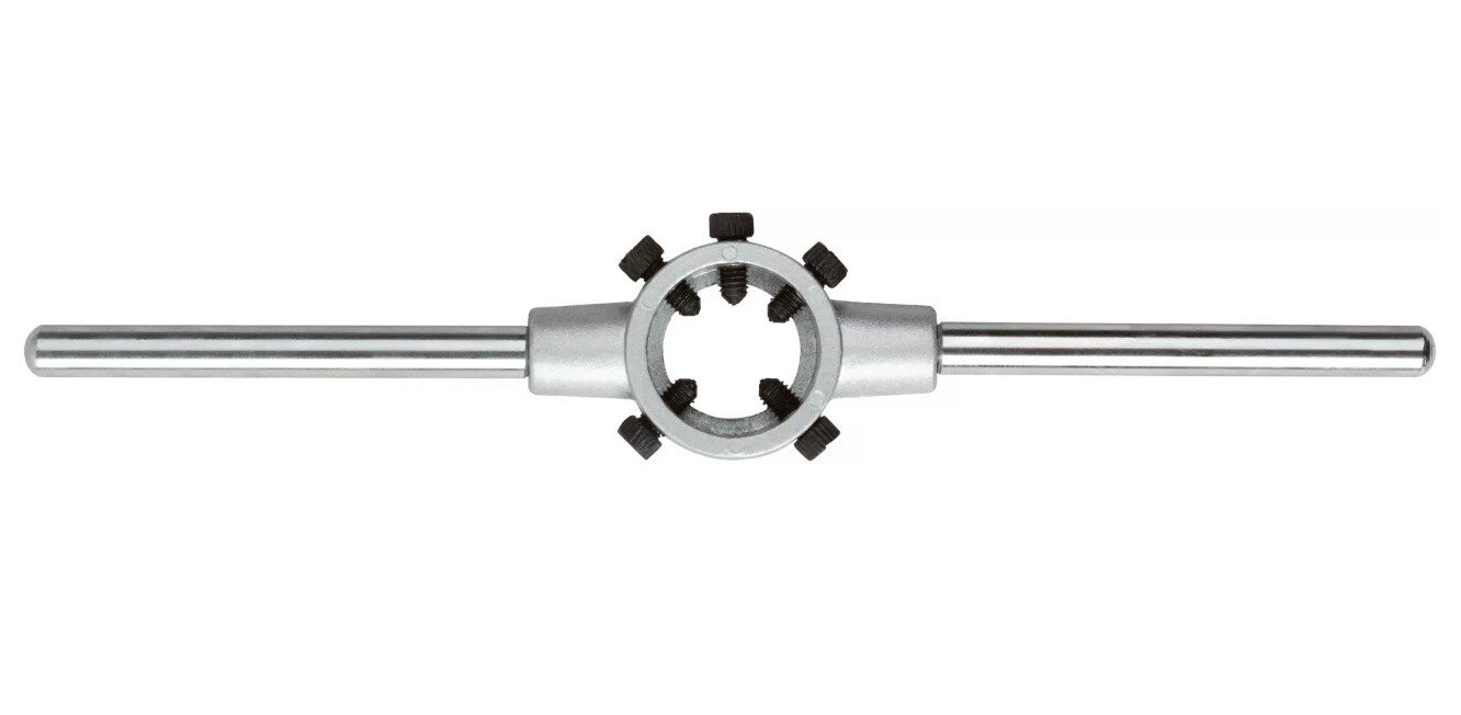 Плашкодержатель для плашек М3-М4 размером 20мм x 5мм, общая длина 195мм 00633020 GSR (Германия)