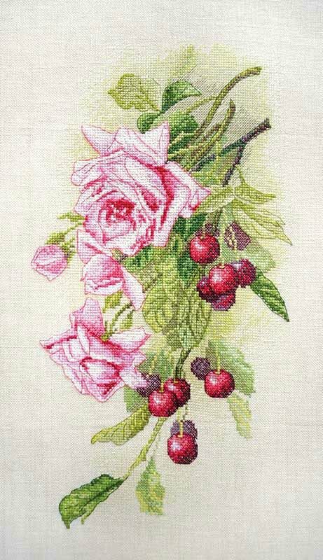 Розы и вишня (Roses and Cherries) 06.002.44