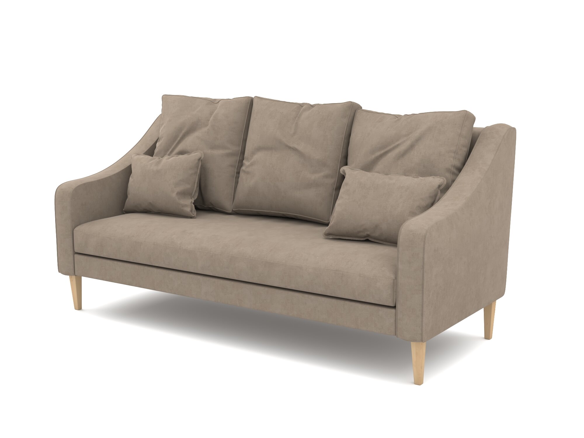 Диван Soft Element Ричи, трехместный, велюр, каркас из массива сосны