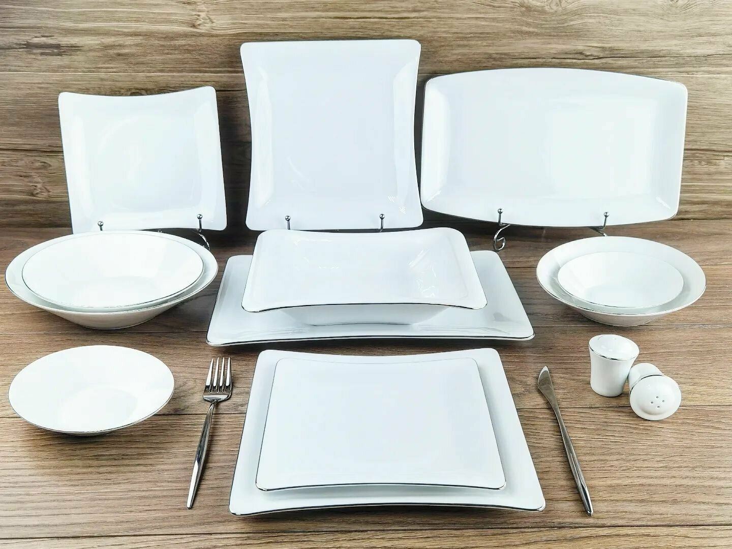 Сервиз фарфоровый столовый обеденный Vinci Platinum Casimir на 6 персон 30 предметов Иран