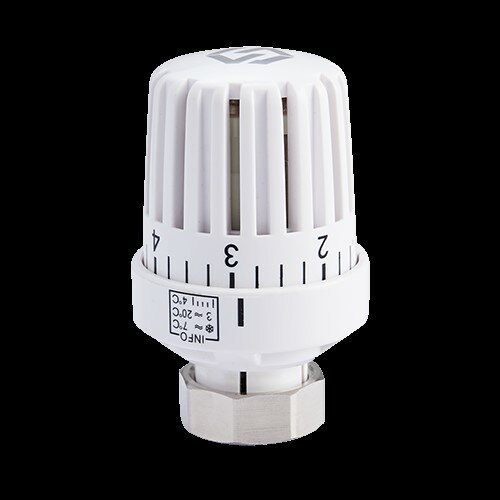 Термоголовка MVI TR.550.01, для радиаторов, M30*1.5, белая, 1 шт