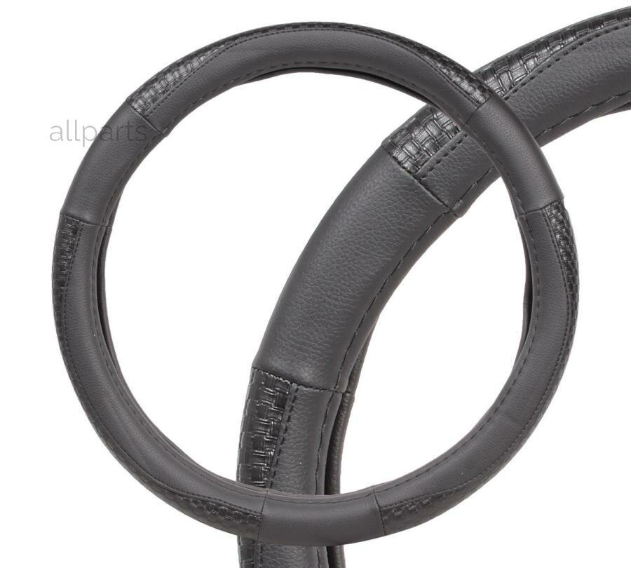 AIRLINE AWC-SL-03L Оплетка на руль искусственная кожа с тиснением черная 40 см / L (AWC-SL-03L)