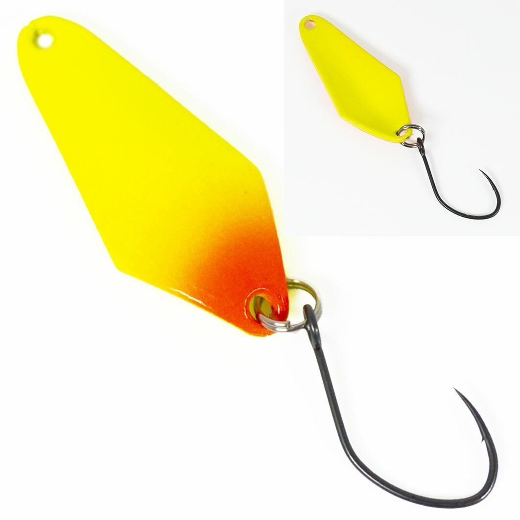 Блесна колебалка Зябликов Ромбик 3.2cм. 3.5гр fluo