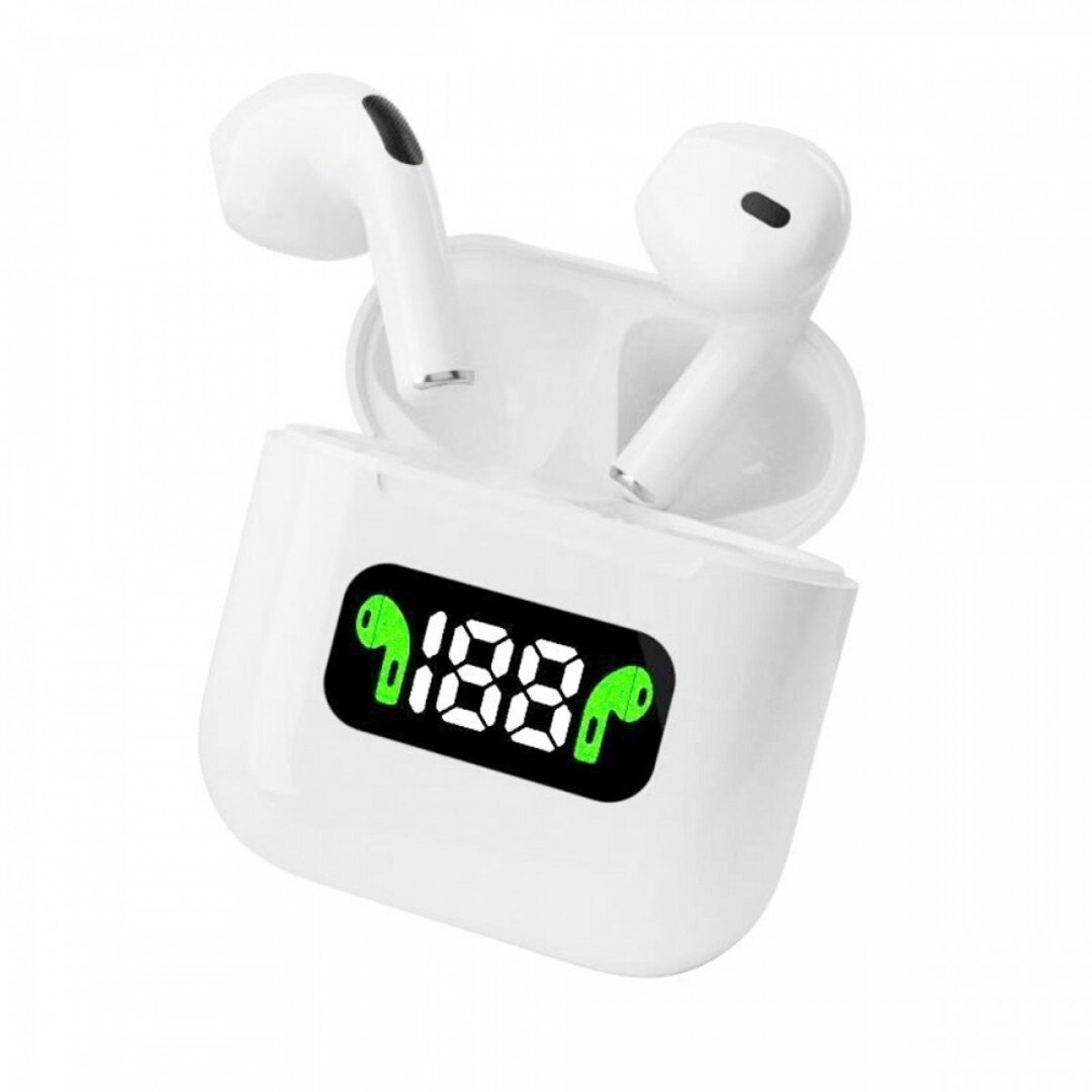 Беспроводные наушники TWS PRO 9 / Наушники вкладыши с активным шумоподавлением и сенсорным управлением (белый)