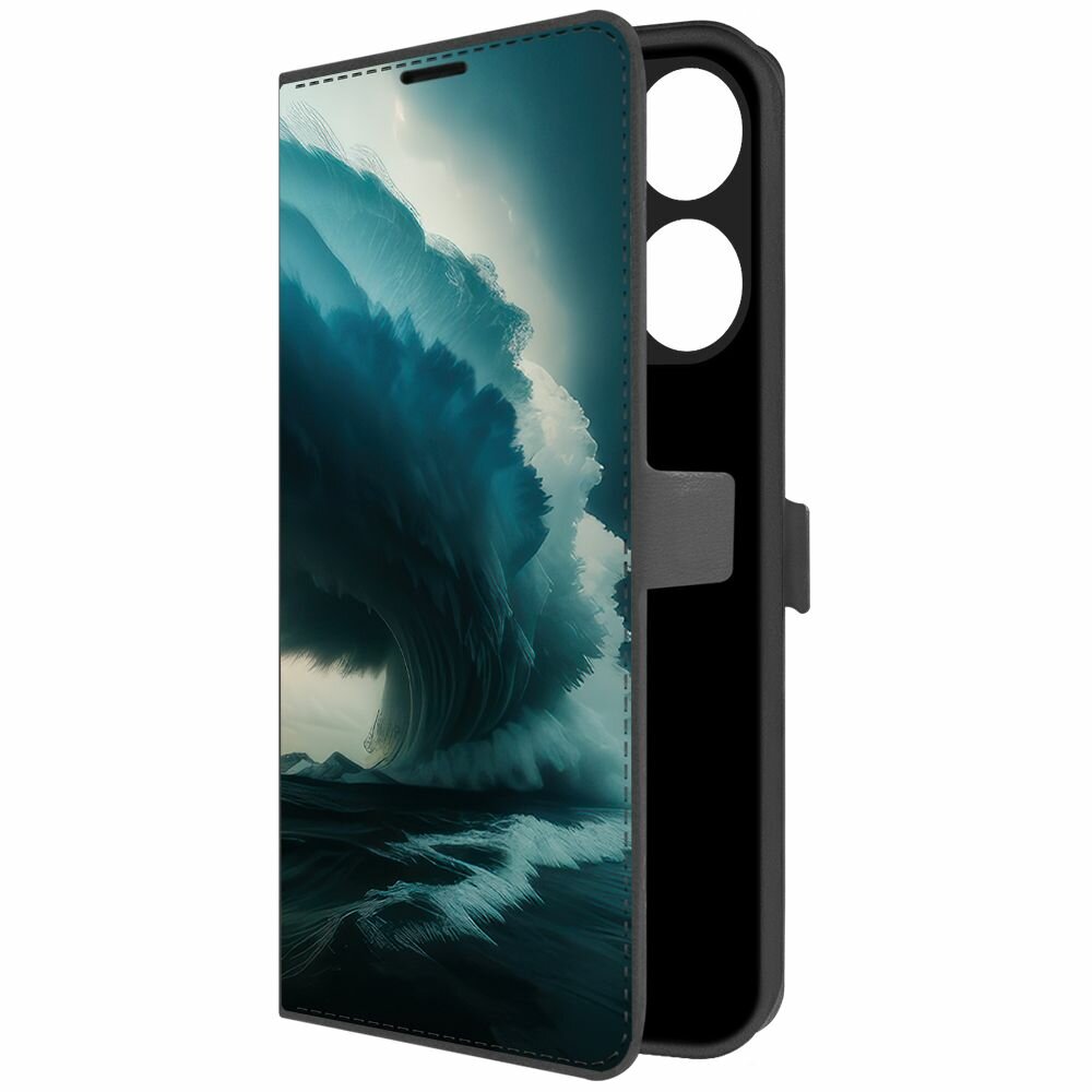 Чехол-книжка Krutoff Eco Book для TECNO POP 7 Торнадо (черный)