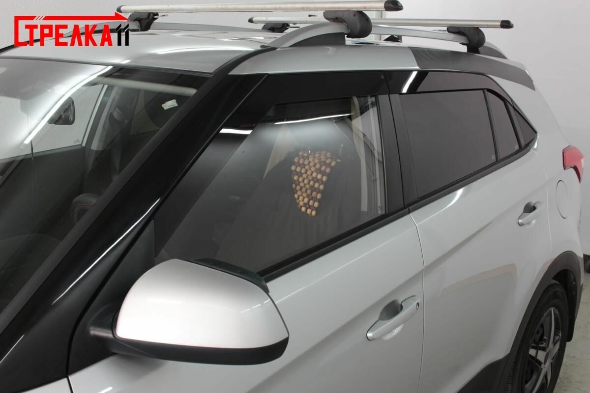 HYUNDAI CRETA 2015-2021 (I) - 2D Дефлекторы окон черные