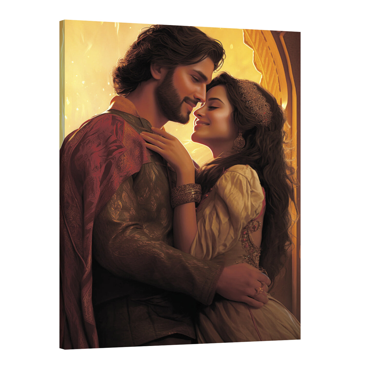 Интерьерная картина 50х70 "Любовь короля и королевы: вечность"