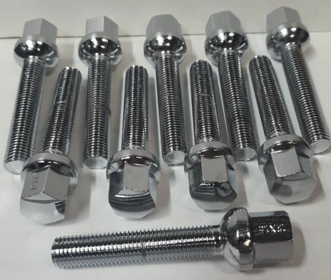 Болт колёсный 12x1,5x62, сфера,10 штук