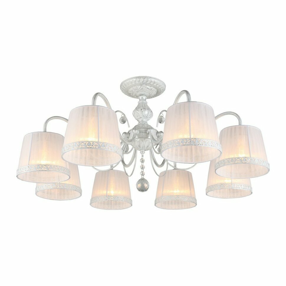 Люстра AURA S7786-8 WT+WT