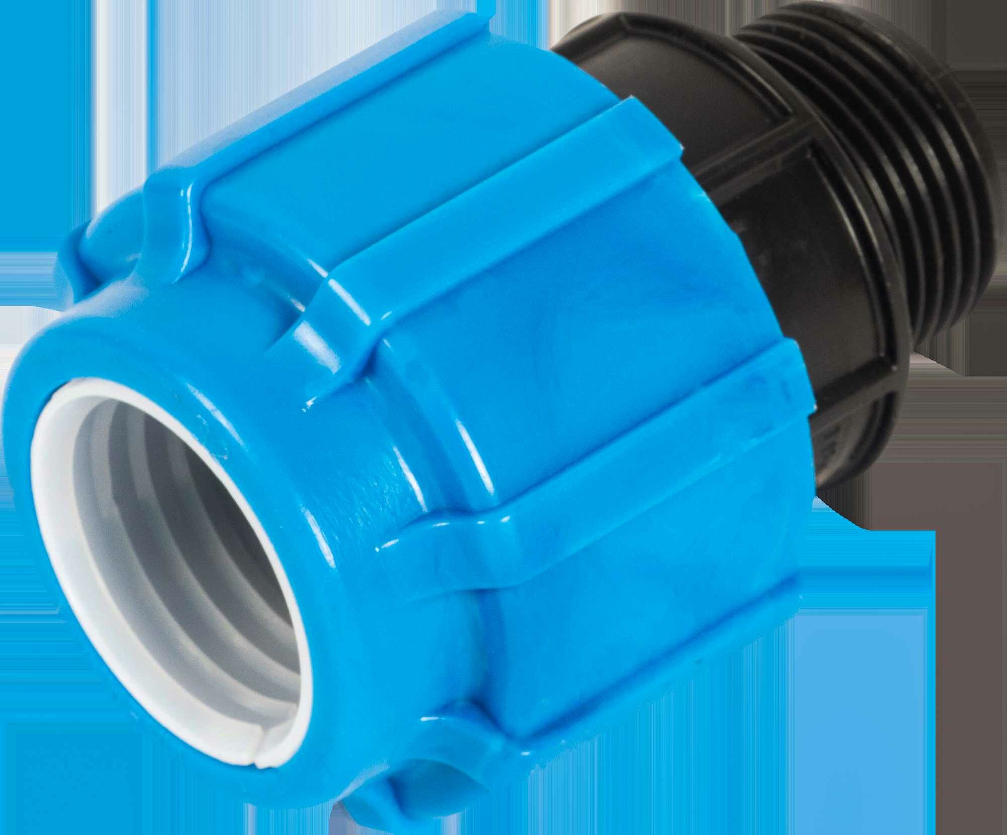 Муфта переходная ПНД тпк-аква ?1"х32 мм наружная резьба