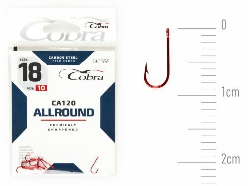 Крючки Cobra ALLROUND CA120 размер 018 10шт.