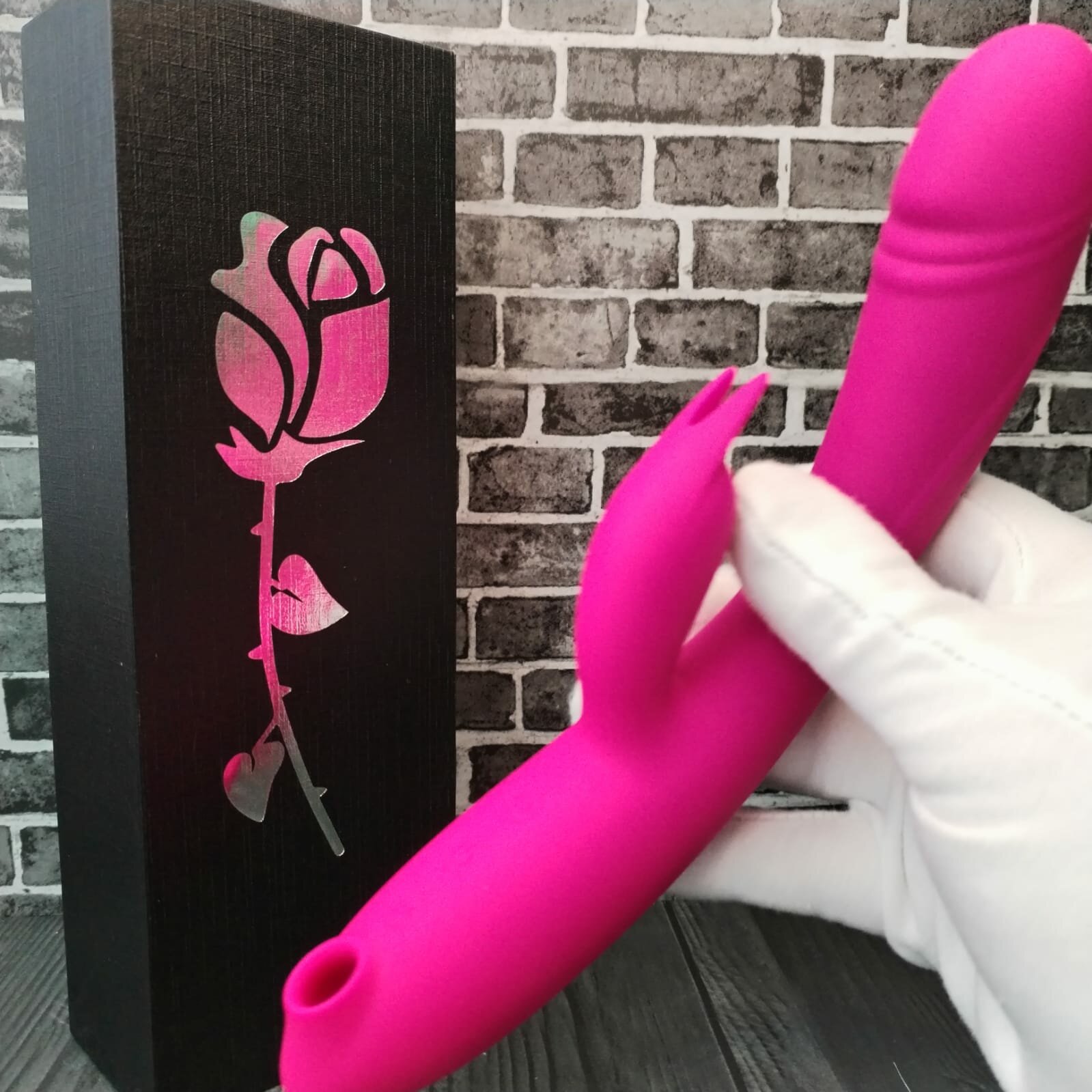 Вибратор тройной оргазм сосание+ вибрация + вибрация отростка