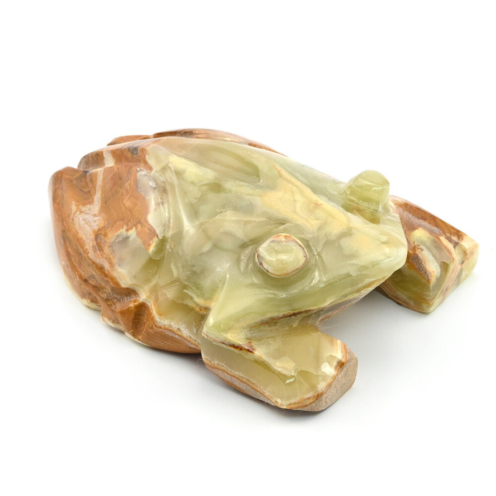 Лягушка из оникса №4 (100*80*40мм). .