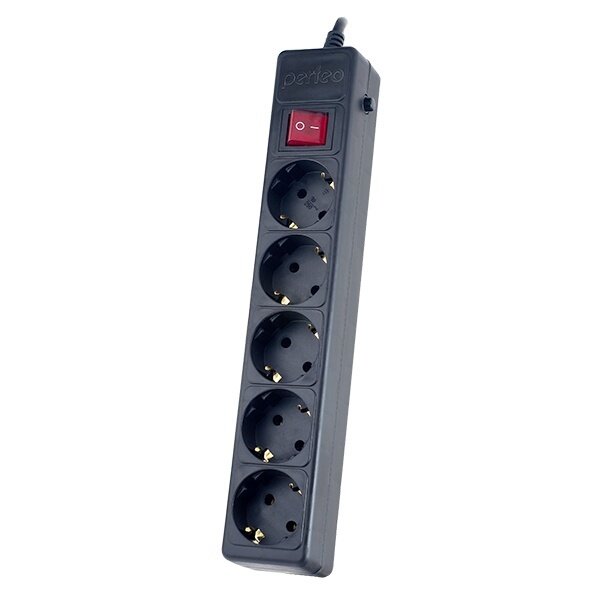 Сетевой фильтр Perfeo Power Plus 5 Sockets 5m Black PF-PP-5/5.0-B