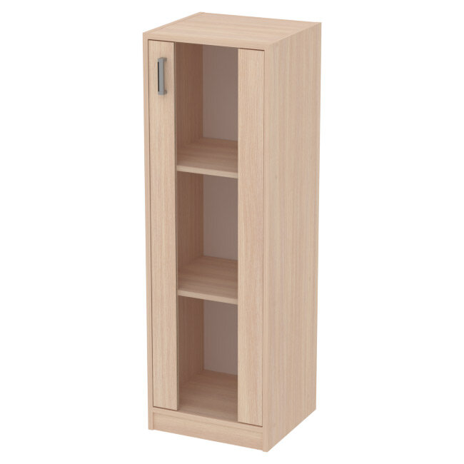 Шкаф Меб-фф Офисный шкаф СБ-61+ДВ-62+С-19 цвет Дуб Молочный 40/37/123 см