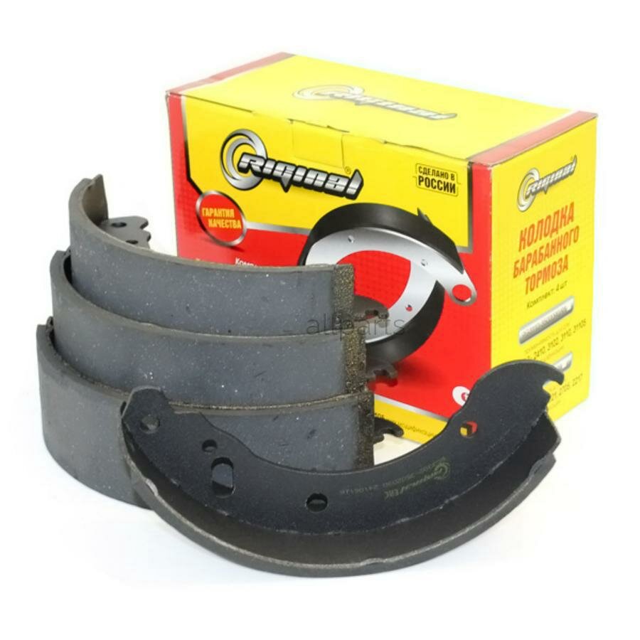 RIGINAL RG3302350209001 Колодка тормозная задняя (кт.4шт.) для а/м Г-3302,3221,2217, Next (увелич. толщ. накл. 6,5 мм) Riginal RG3302350209001