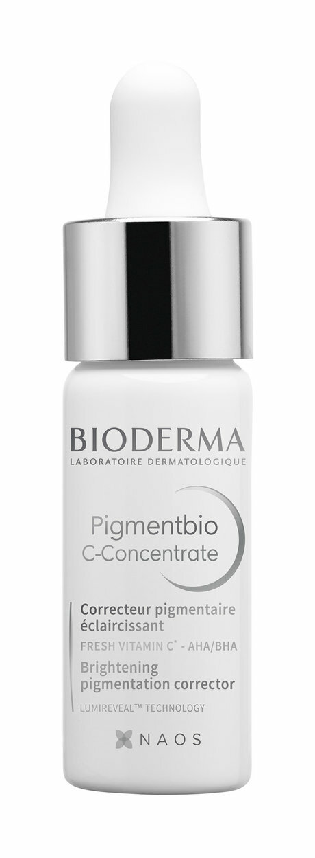 Bioderma Pigmentbio C-Concentrate Осветляющая сыворотка для лица с витамином C и AHA/BHA-кислотами 15мл